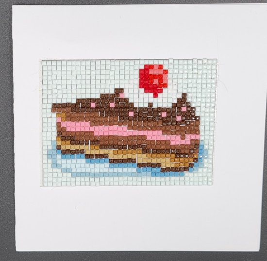 Diamond painting kaart gebakje (47) | bol