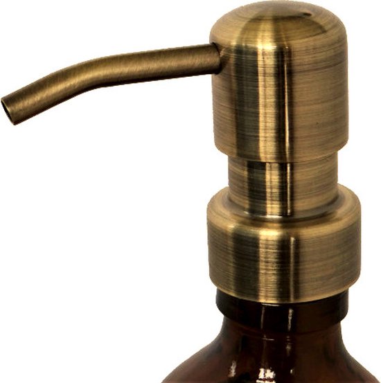 Hand Soap clear glass fresh linen hand soap 250ML. Brass. SHIT HAPPENS ...