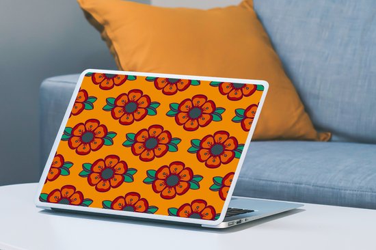 Sticker ordinateur portable - 15,6 pouces - Design - Rétro - Roses ...