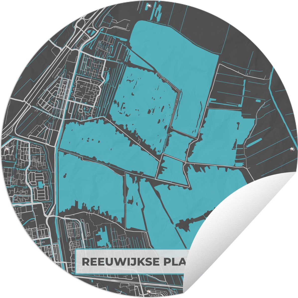 Tuincirkel Plattegrond - Reeuwijkse Plassen - Stadskaart - Water ...