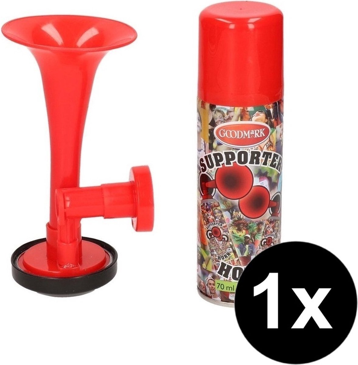 Stadion toeter gastoeter feesttoeter gas toeter met vulling 70 ml. 1 ...