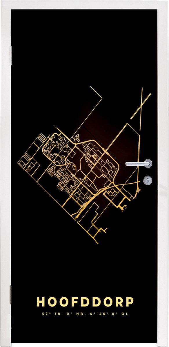 Hoofddorp - Kaart - Stadskaart - Plattegrond Aluminium | bol.com
