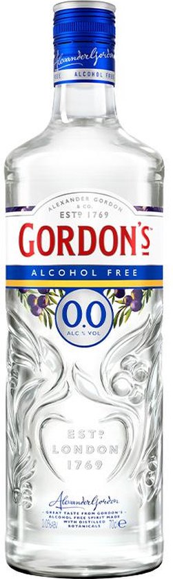 Gordon's Gin Alcohol Free Alcoholvrij Fles 70cl | bol.com