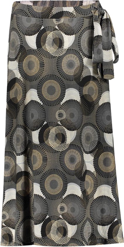 Geisha Rok Midi Rok Print 26071 60 Jill Black/army Dames Maat - XL ...