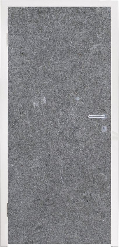 Deursticker Beton - Muur - Wit - 85x215 cm - Deurposter | bol.com