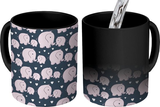 Magische Mok - Foto op Warmte Mokken - Koffiemok - Olifant - Hart ...