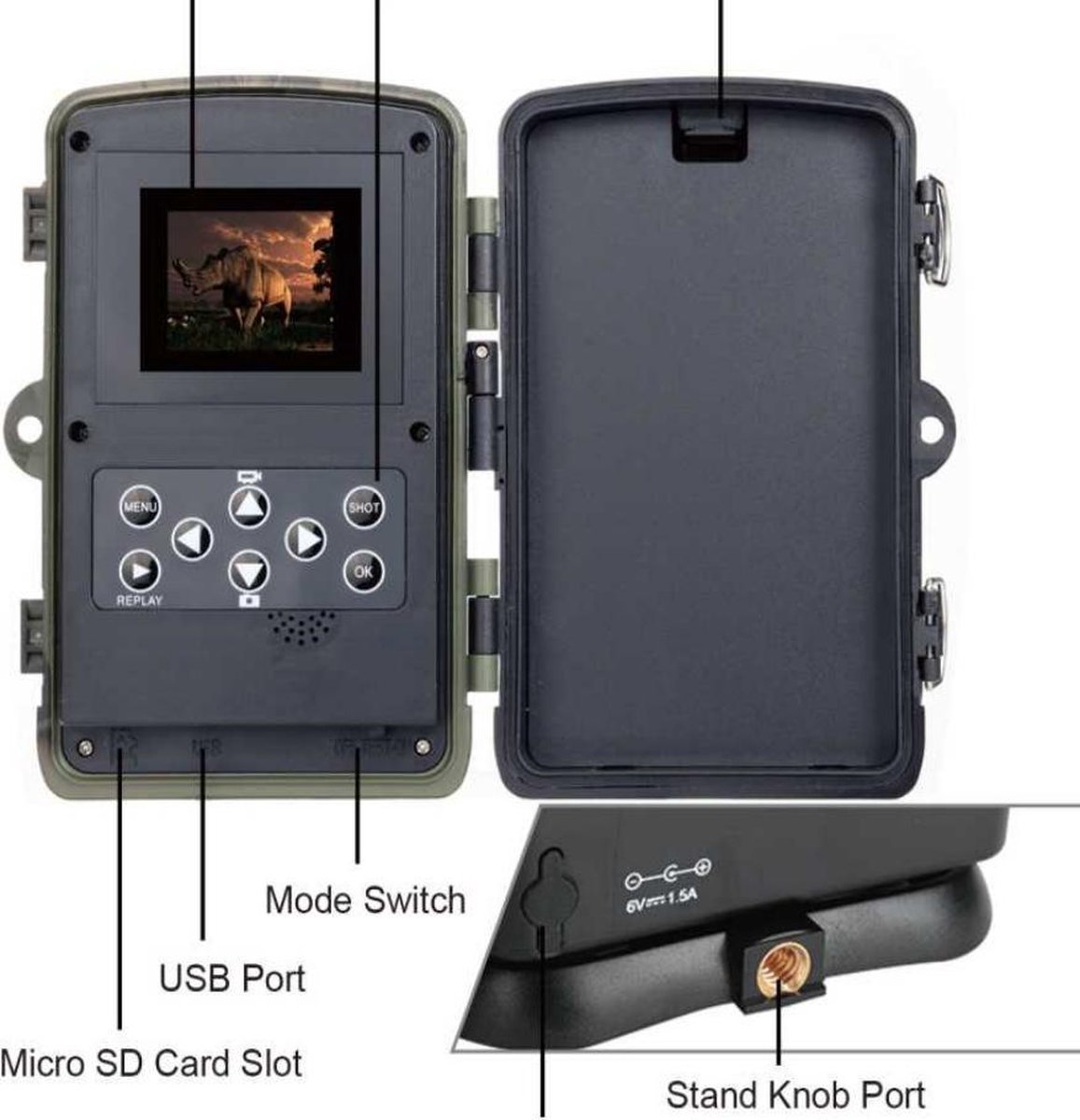 Denver - Wildcamera - Wildlifecamera - 8 Megapixel - WIFI functie ...