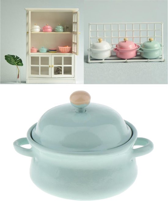 Miniatuur keuken pan / poppenhuisinrichting 1:12 / Keukenminiatuur ...
