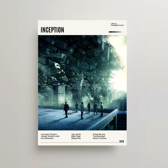Inception Poster - Minimalist Filmposter A3 - Inception Movie Poster ...