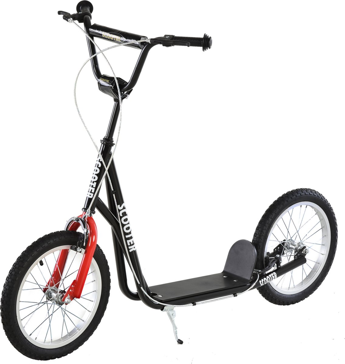 Homcom kinderstep, step, cityroller, kinderstep, kickboard, luchtbanden ...