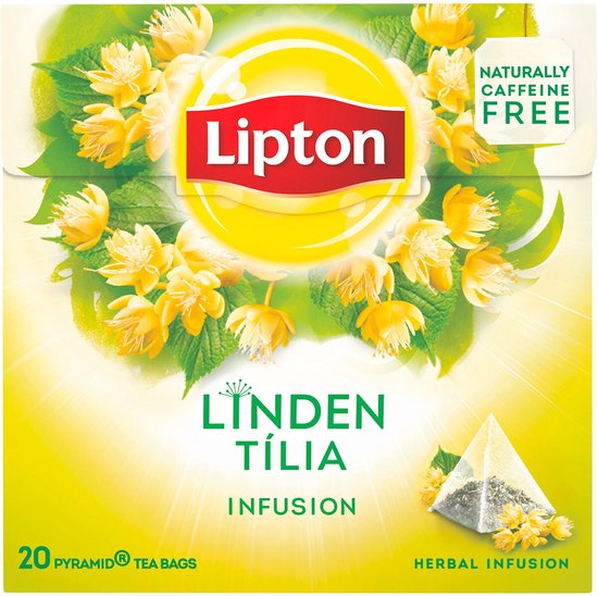 3x LIPTON - Herbal infusion linden - 20 theezakjes | bol.com