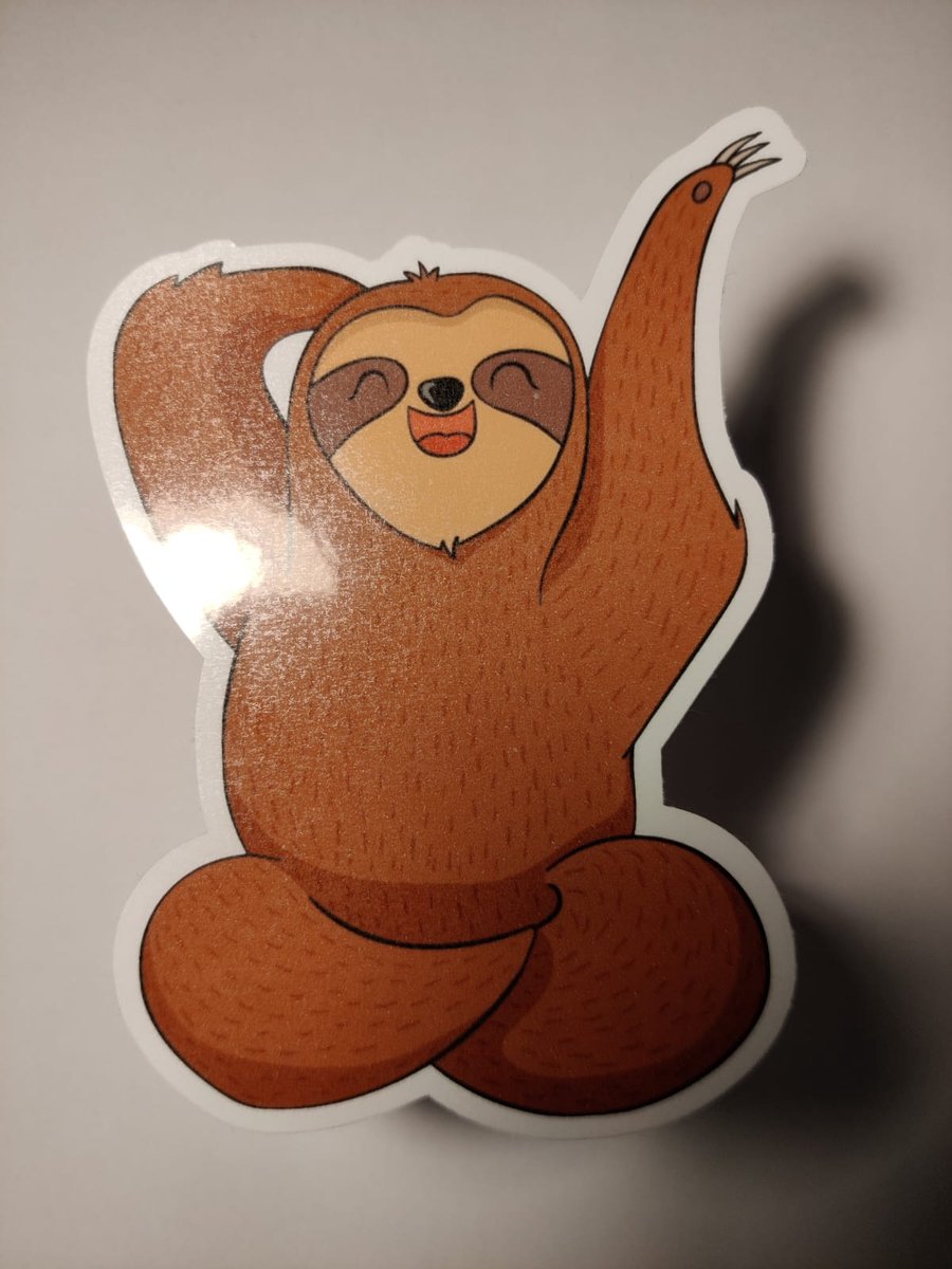 Luiaard Stickers - Gelukkig Lui - Sloth Sticker - Coffee Tea Hot Drink ...