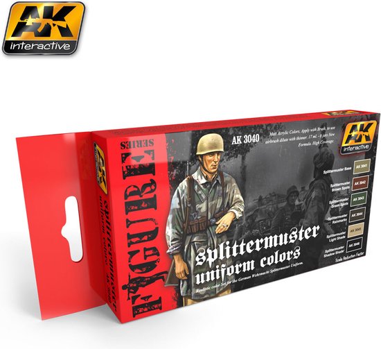 AK Interactive AK3040 - Splittermuster Uniform Colors verf Set 8 x 17 ...