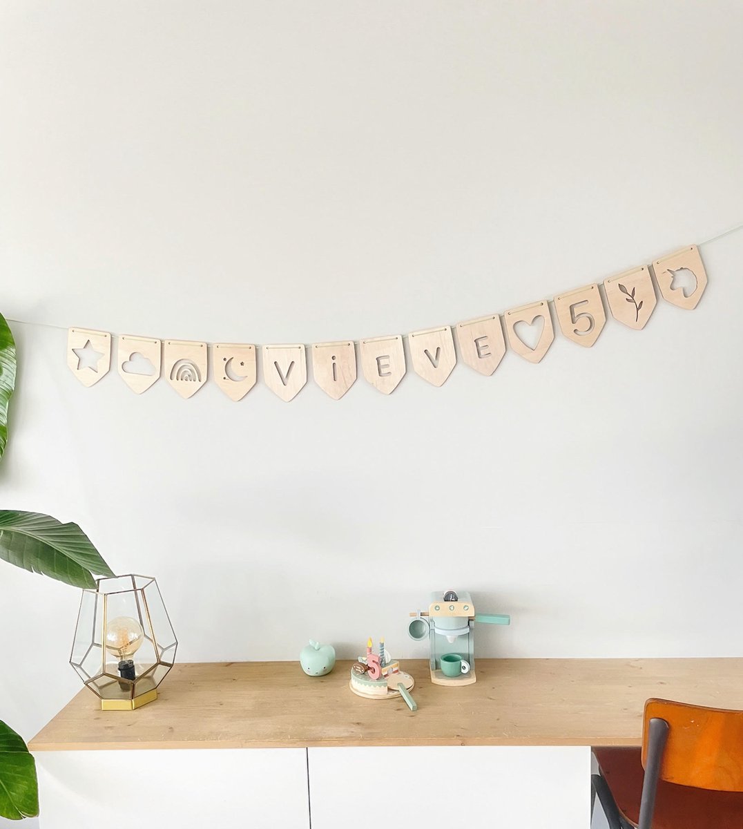 Houten Slinger - Maan met sterren - Hout van Papa | bol.com