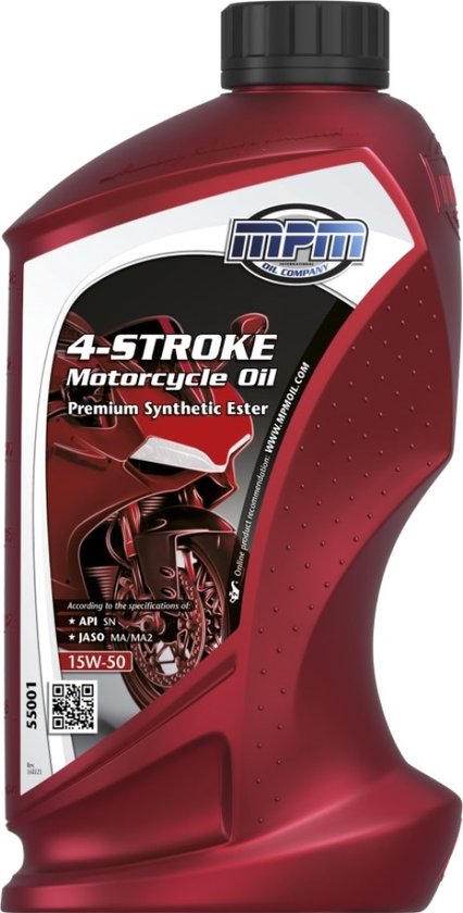 MPM Motorfiets motorolie 15w50 4 takt jaso ma/ ma2 - 1 liter | bol