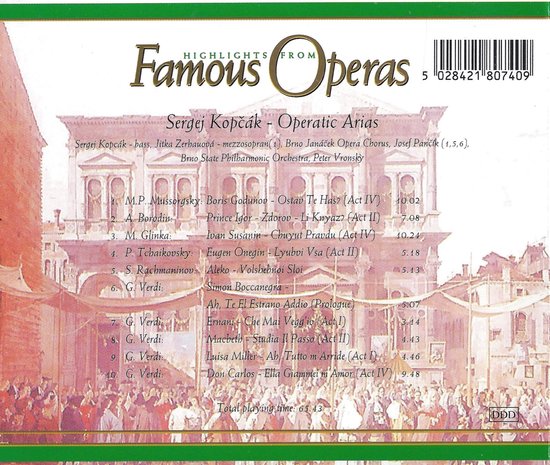 Various - Highlights From Famous Operas, Various | CD (album) | Muziek ...