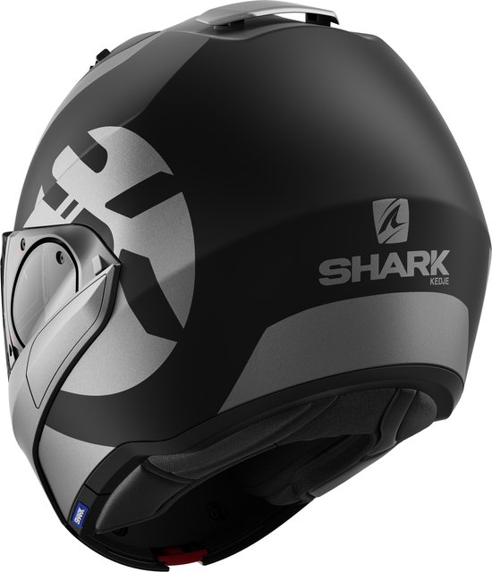 SHARK EVO ES KEDJE Motorhelm Systeemhelm Mat Zwart Antraciet Black - Maat M | bol.com