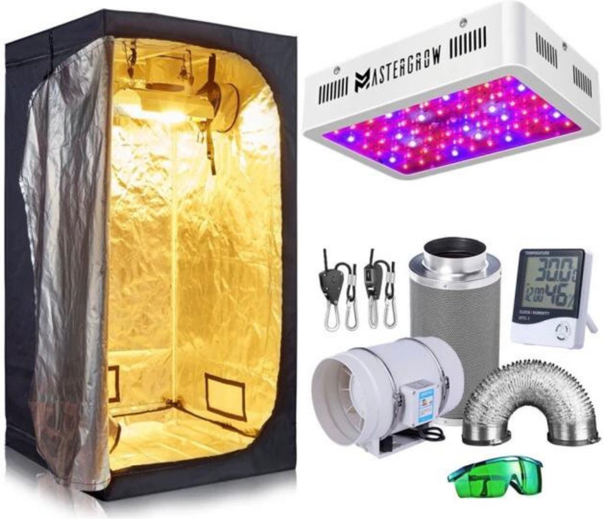 Friick Kweektent Compleet - Professionele Kweekset - 600W - Indoor ...