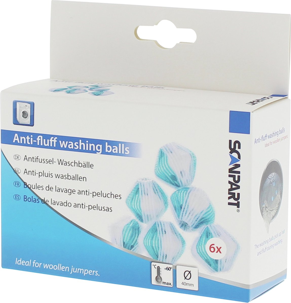 Scanpart wasballen voor wasmachine - Anti haar - Ook geschikt voor ...