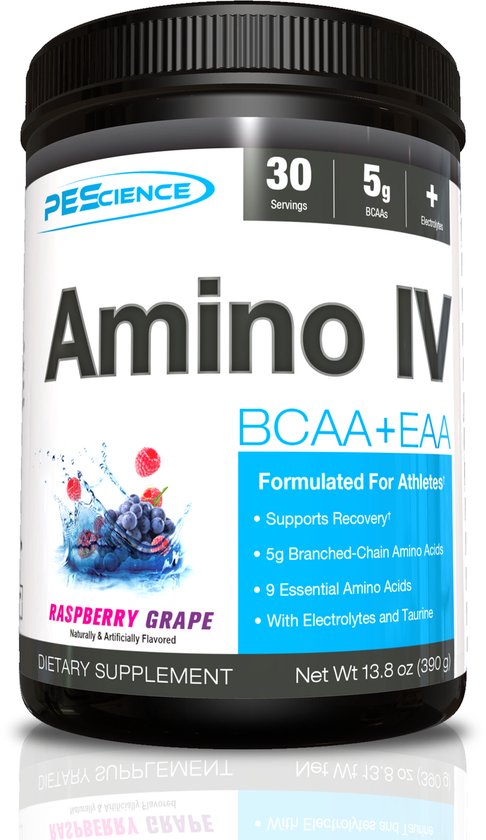 Amino IV (390g) Raspberry Grape | bol.com
