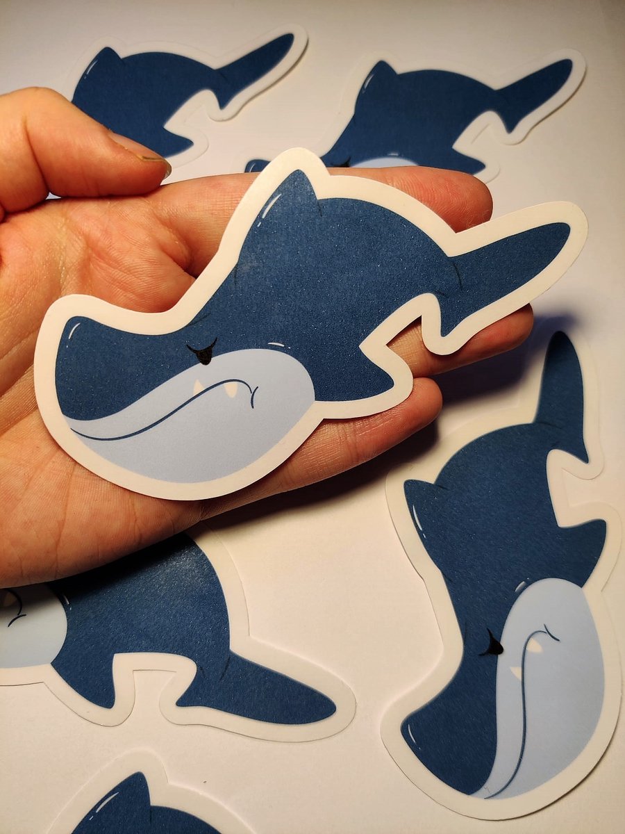 Haai Sticker - Oceaan Dieren - Schattige Haaien Vissen Stickers ...