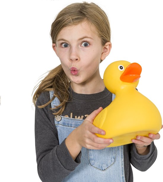 MBW - Grote Badeend - Piepend - Zwart - Blikvanger - XXL -30 cm | bol