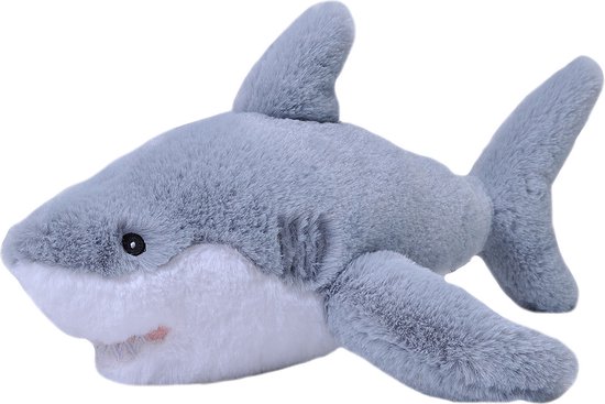 Wild Republic Pluche knuffel witte haai - haaien/vissen knuffels - 30 ...