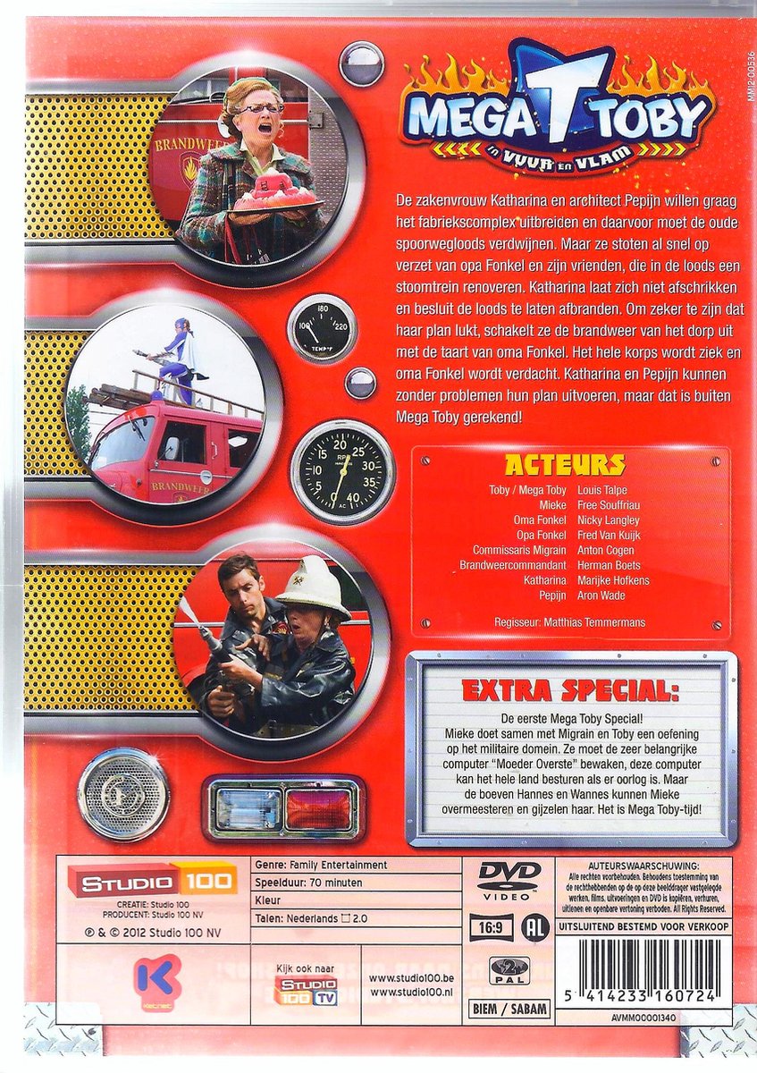 Mega Toby In Vuur En Vlam (Dvd), Louis Talpe | Dvd's | bol.com