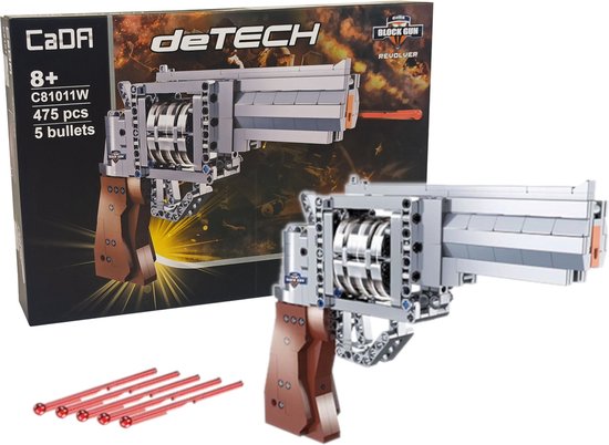 CaDA - Bouwstenen - Revolver - 475 Bouwstenen - 23 cm | bol.com