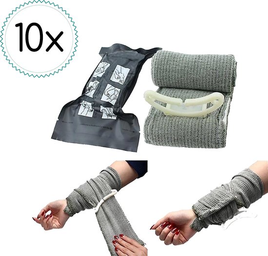 Israëlisch Verband 10x Pack - Traumazwachtel - Trauma Bandage ...