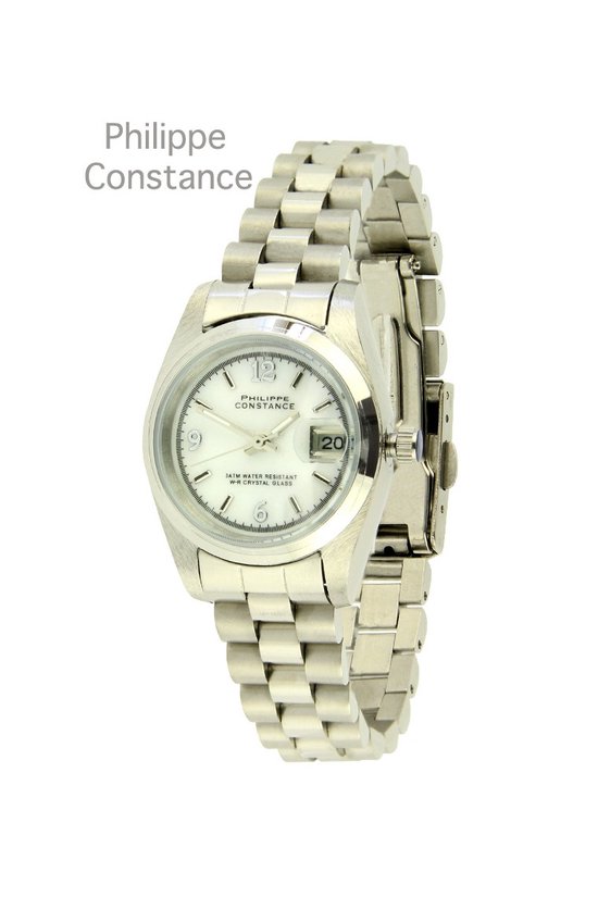 PHILIPPE CONSTANCE "MINI SILVER" PLAIN WHITE MARBLE | bol