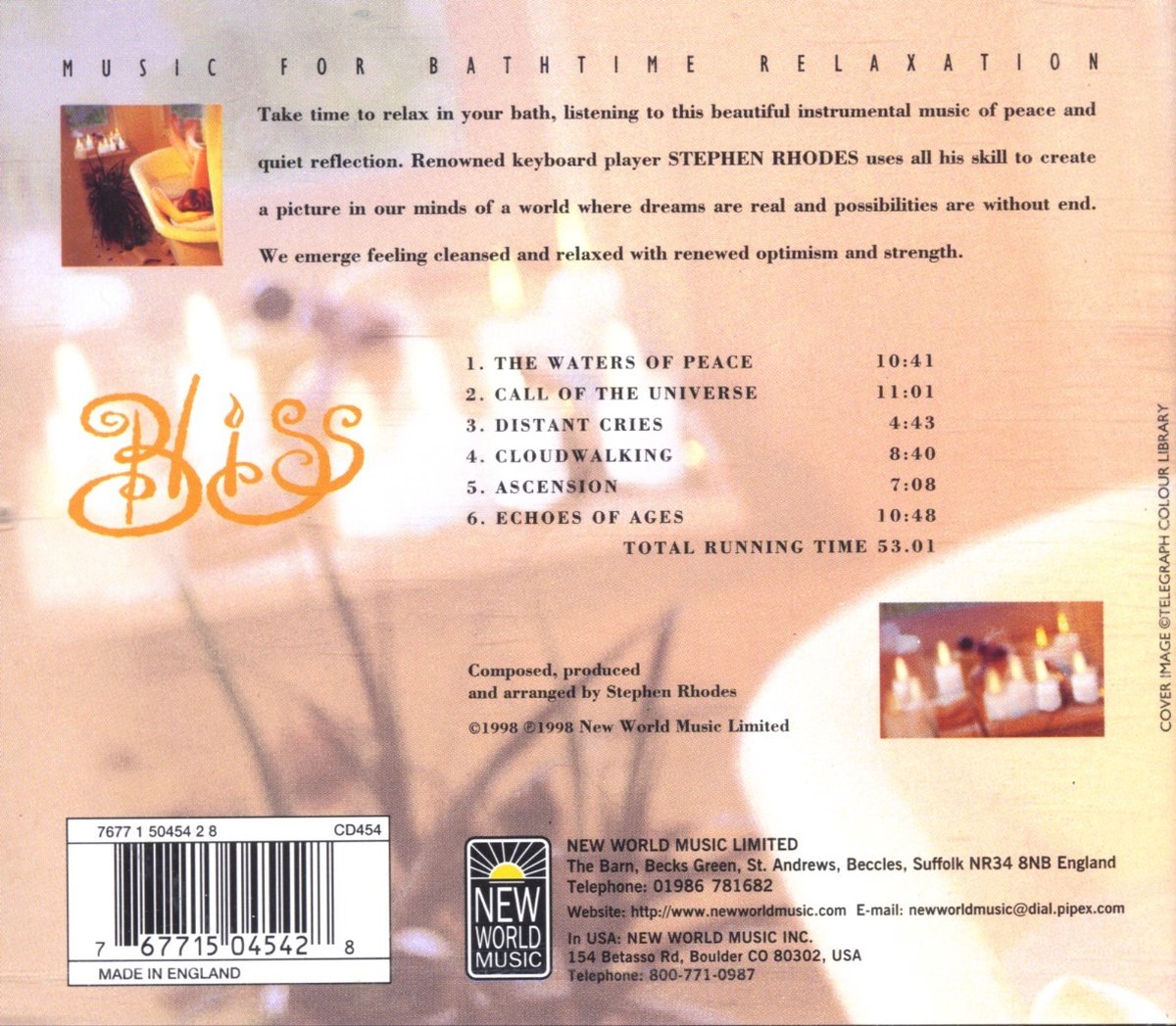 Stephan Rhodes - Bliss (CD), Stephan Rhodes | CD (album) | Muziek | bol