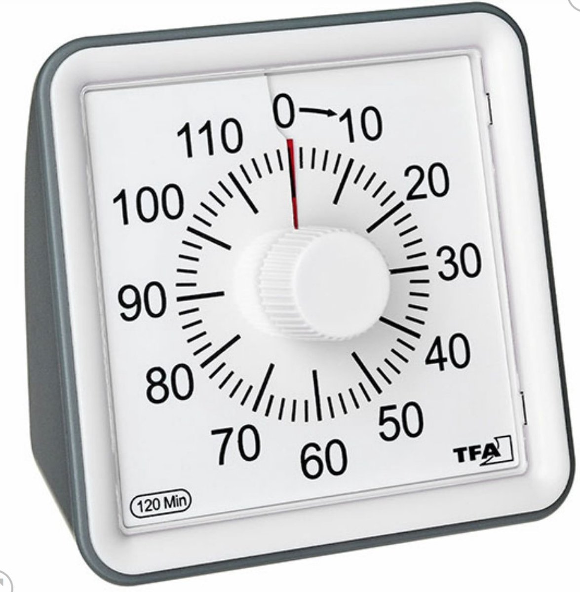 TFA Dostmann - Leerklok - 7,8 cm - Leertimer - Kookwekker - Aftelklok ...