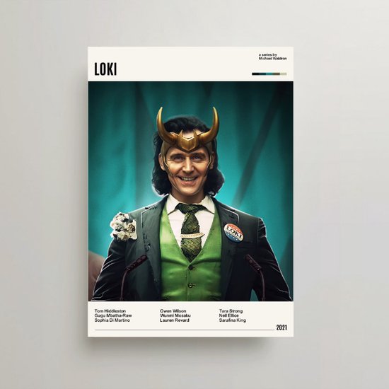 Marvel Poster - Loki Poster - Minimalist Filmposter A3 - Loki TV Poster ...