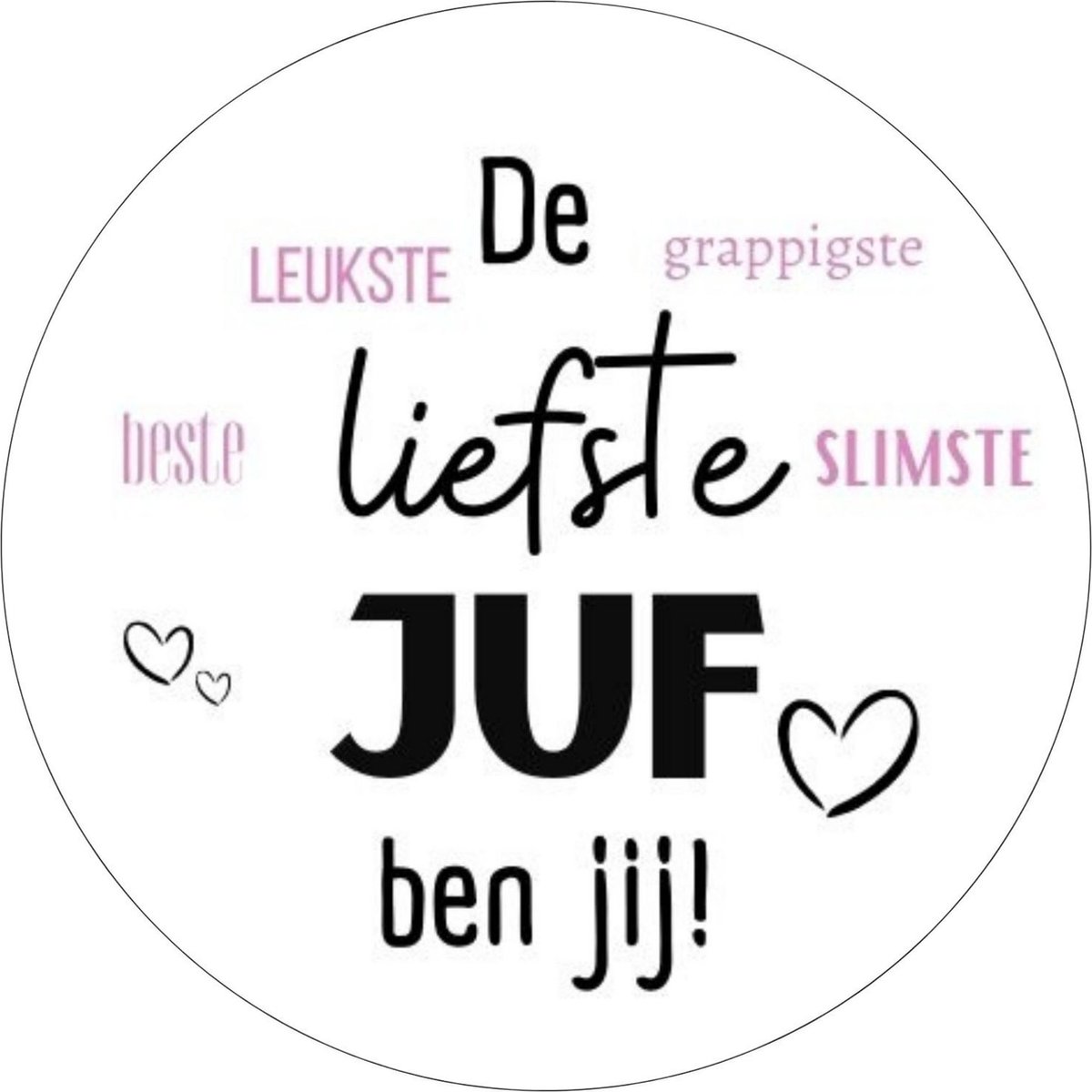 20 x Juf Cadeau Stickers - Juffrouw Bedanken Einde Schooljaar ...