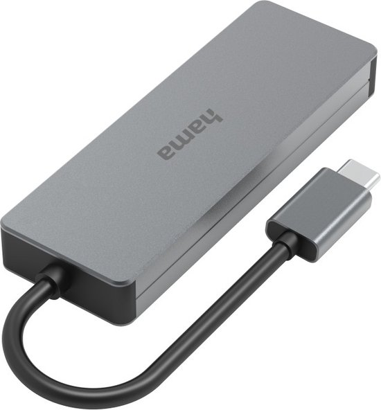 Hama USB-C-hub, 4-poorts, USB 3.2 Gen2, 10 Gbit/s, alu | bol