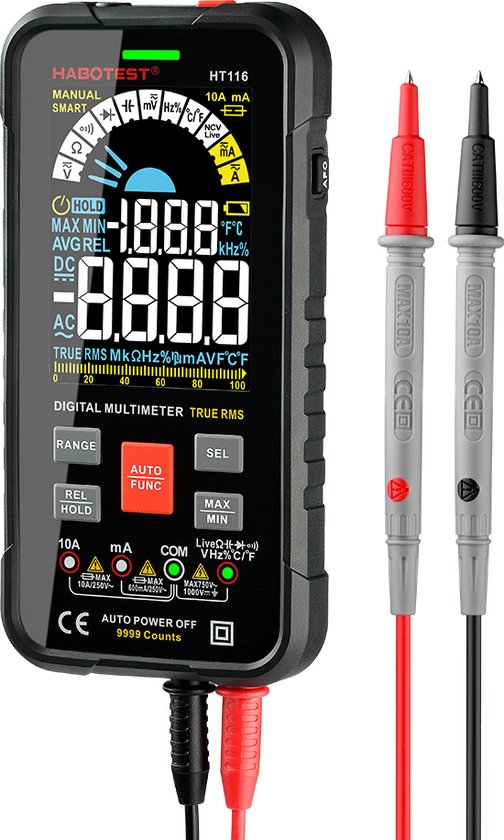 Habotest - Smart Digital Multimeter HT116 - 1000V | bol