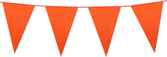 Reuze slinger - oranje - vlag 30 x 45 cm - 10 meter | bol.com