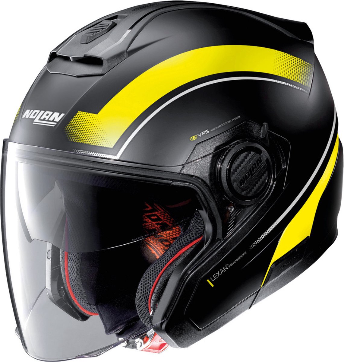 Nolan - Motorhelm - Jethelm - Zwart/ geel - Maat XXL | bol.com