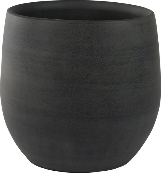 Ter Steege Plantenpot - moderne look - zwart - 36 x 32 cm - bloempot | bol