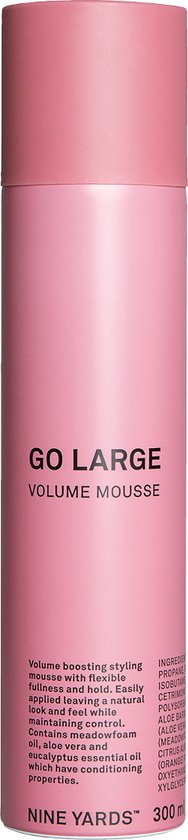 Nine Yards Styling Go Large Volume Mousse 300ml | bol