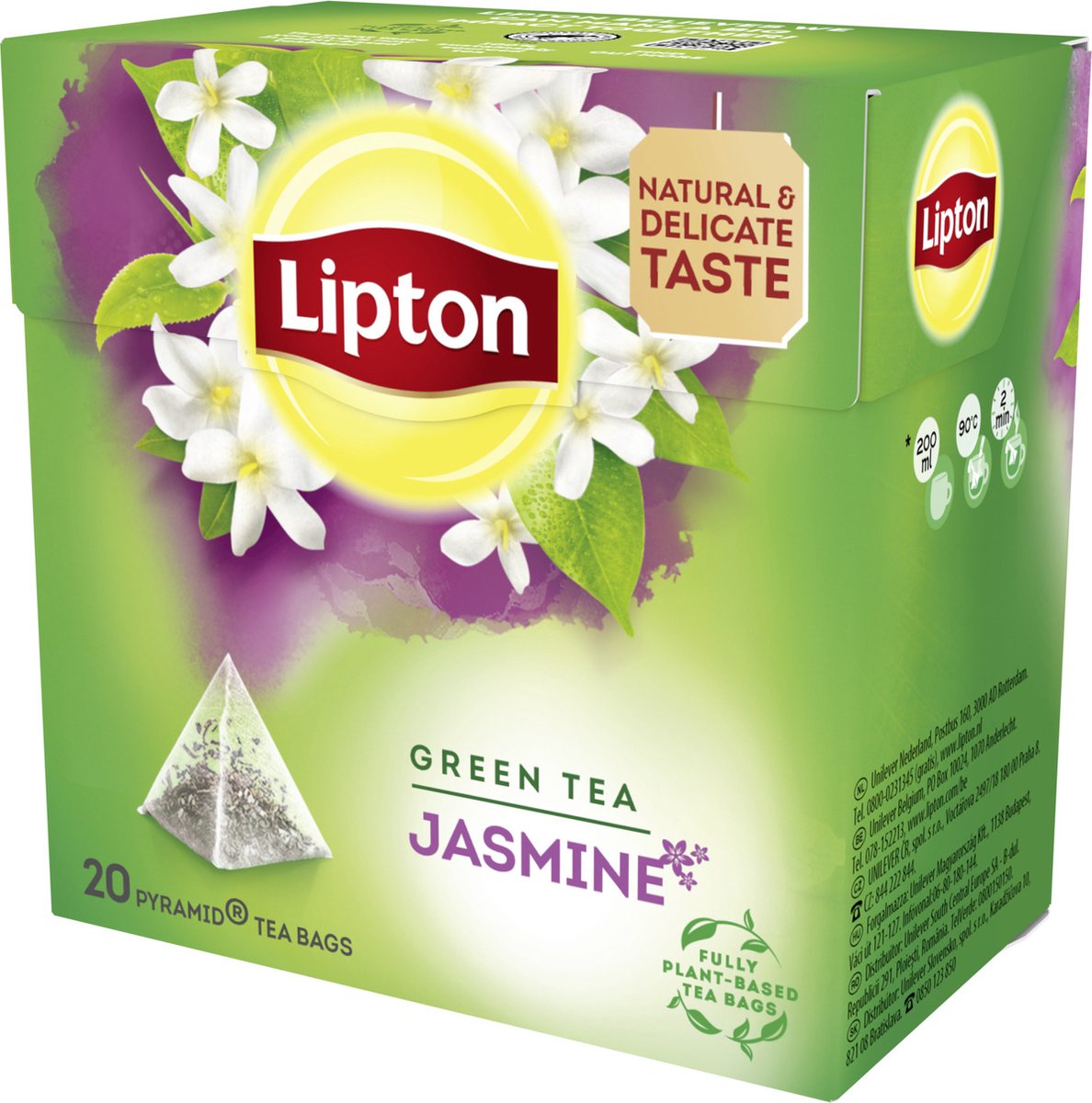 Lipton Jasmijn Groene Thee, met een kruidige, zachte smaak en lichte ...