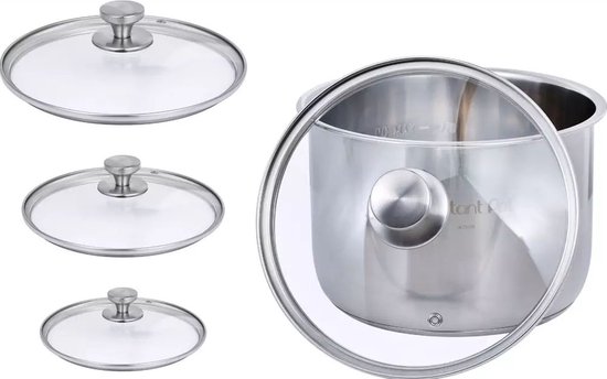 Ziva glazen deksel - Voor Instant Pot & Crockpot CR062 - Slowcooker - 5 ...