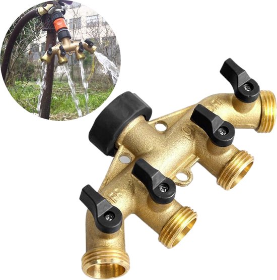 Achilles Y-stuk 3/4 - Y Stuk kraan - Kraan Splitter - Waterverdeler - Buitenkraan -... | bol.com