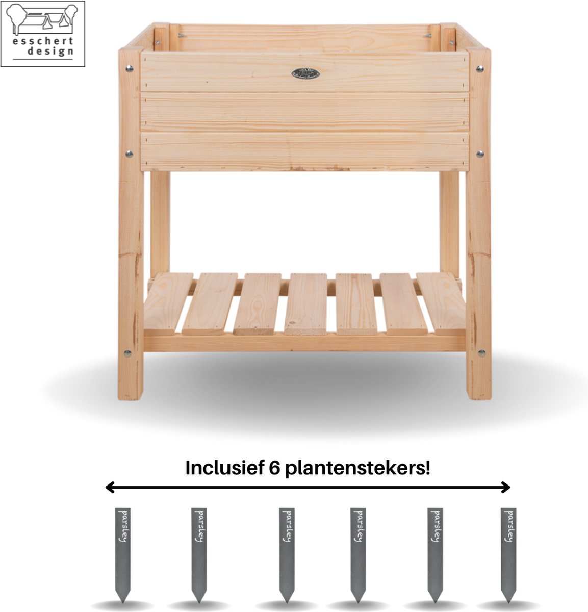 Esschert Design Kweekbak | Kweektafel | Moestuintafel | Inclusief 6 ...