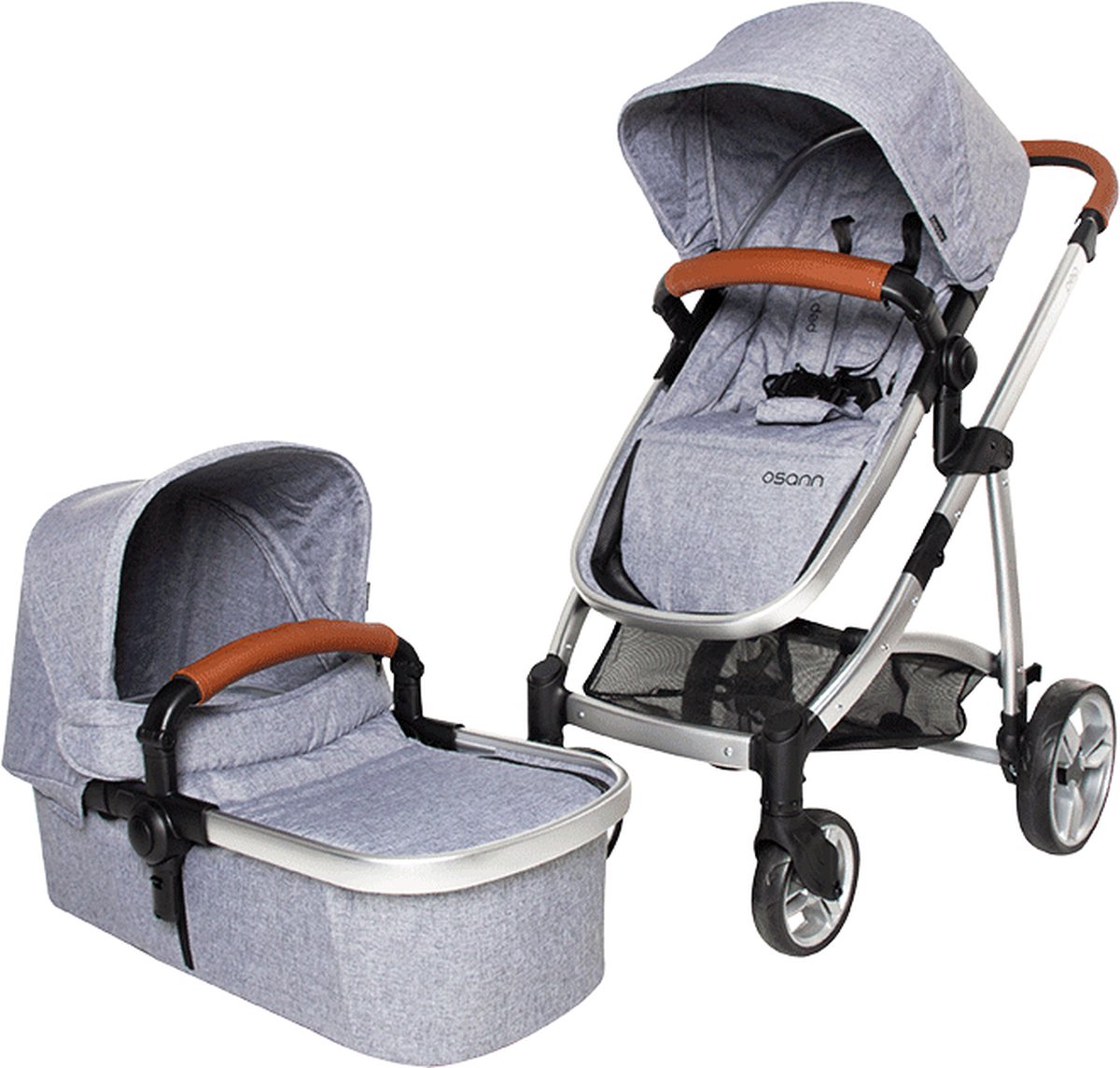 Osann K1 3-in-1 Combi Stroller Grey Melange | bol.com