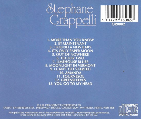 Stephane Grappelli - The Collection, Stephane Grappelli | CD (album ...