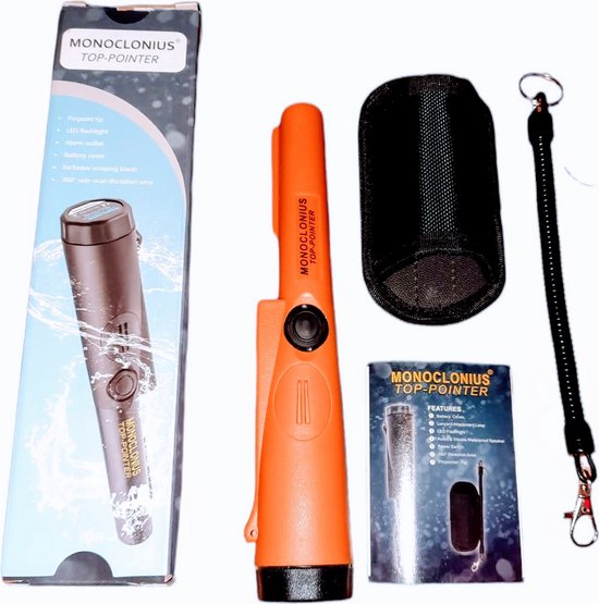 Pinpointer 100% Water-proof Monoclonius Oranje Top-Pointer Metaaldetector geschikt... | bol
