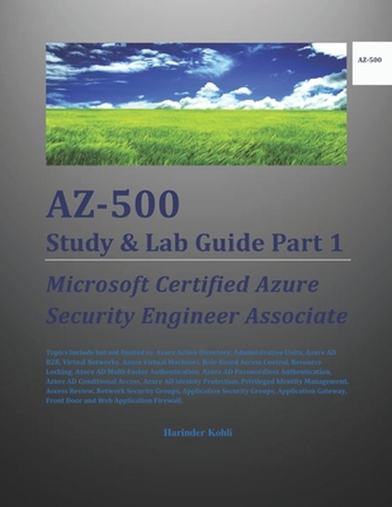AZ-500 Study & Lab Guide Part 1: Microsoft Certified Azure Security ...