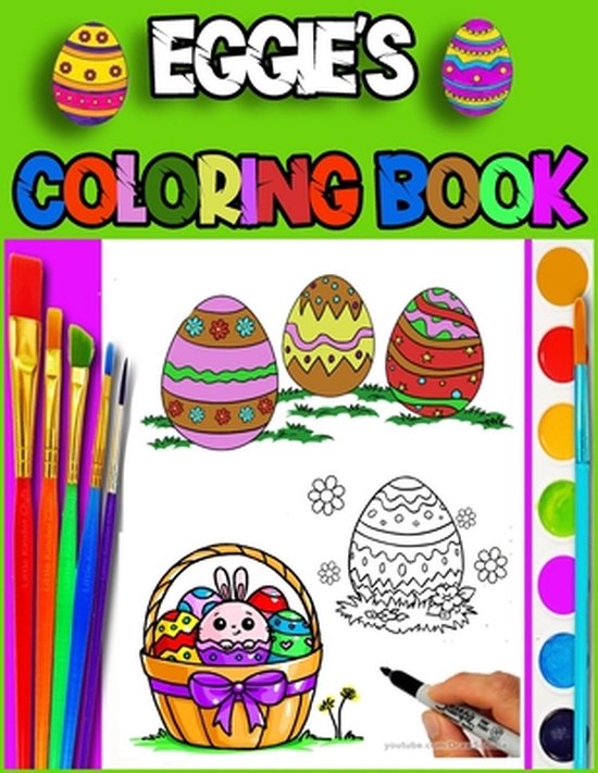 Egges coloring book fun and relaxing eggie's coloring: Easter counting ...